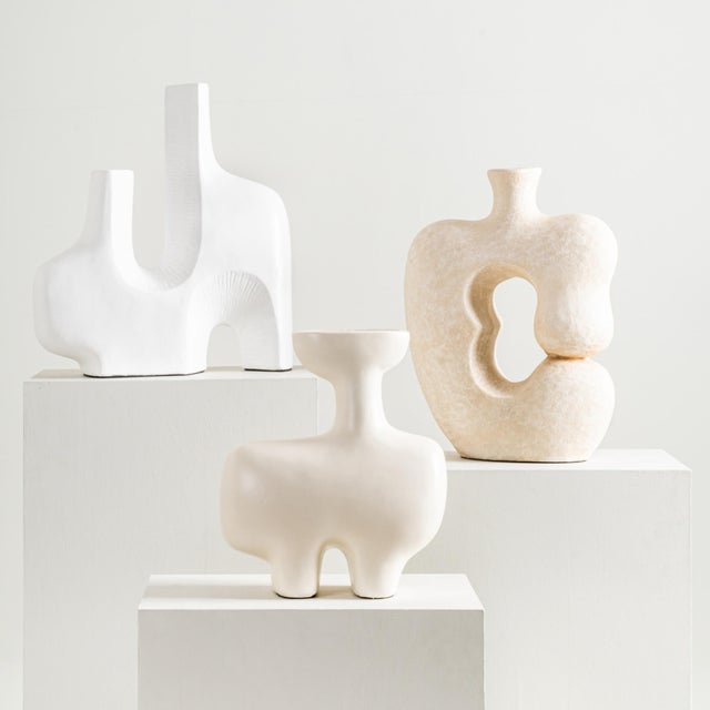 Zephyr Sculpture, White Handmade Object | Chairish