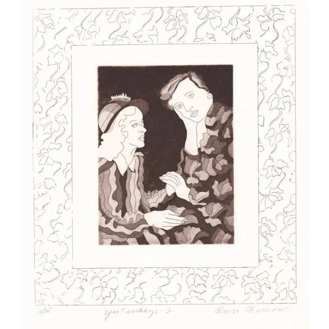 1983 Ann Chernow Figural Etching and Aquatint | Chairish