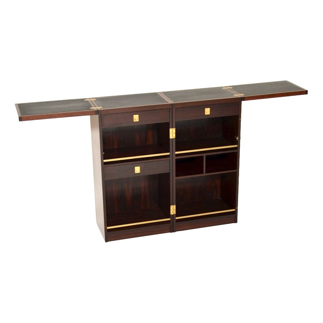 Danish Captain's Bar attributed to Reno Wahl Iversen for Dyrlund, 1960s ...