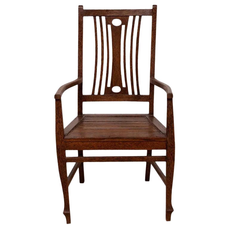Vintage Dutch Colonial Indonesian Armchair | Chairish