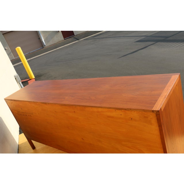 1960’s John Stuart Janus Collection Walnut 14-Drawers Dresser | Chairish