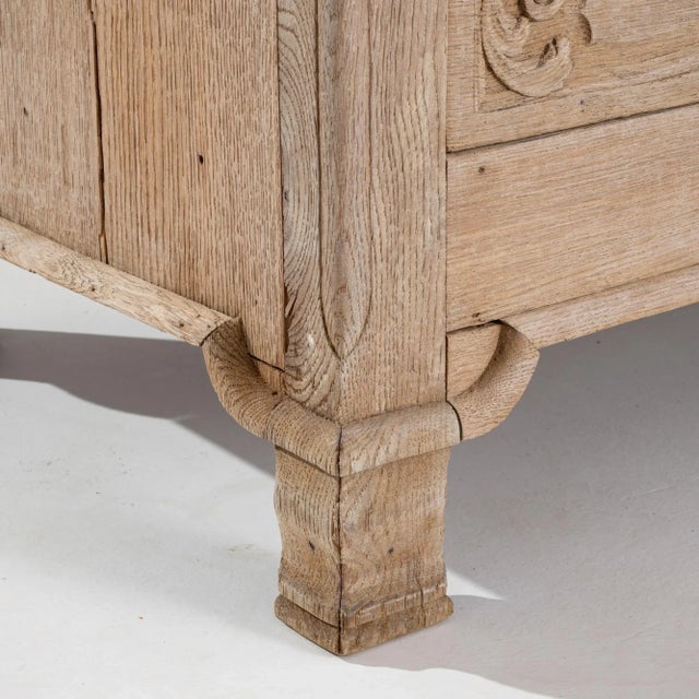 1900s French Bleached Oak Chest of Drawers | Chairish