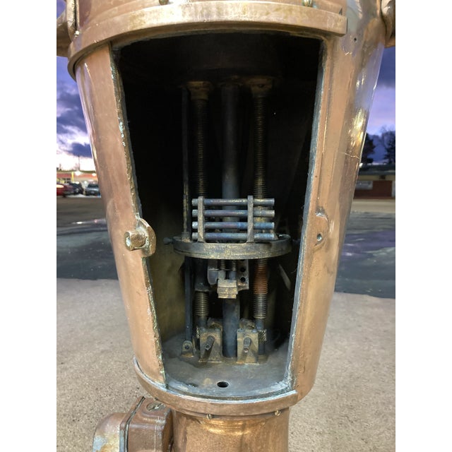 A. Lietz Company World War II Bronze Binnacle & Magnetic Compass ...