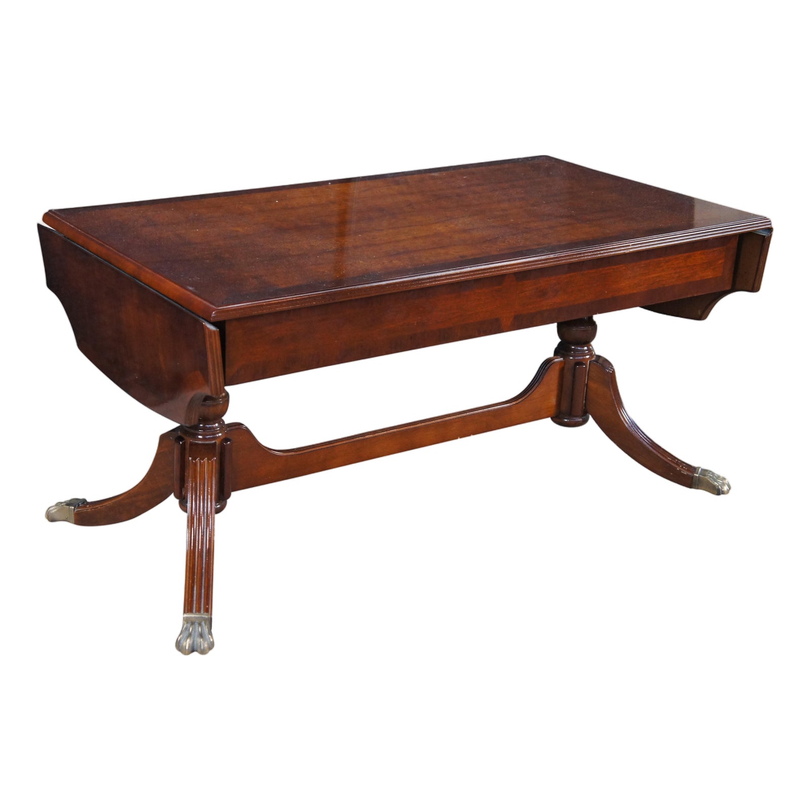 Late 20th Century Bombay Company Mahogany Drop Leaf Duncan Phyfe style ...