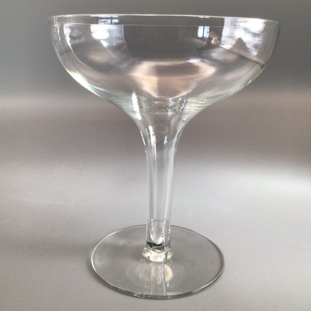 Vintage Hollow Stem Coupes Style Champagne Glasses Set Of 8 Chairish