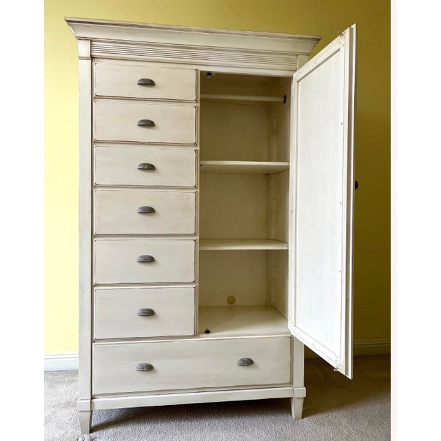 Ethan Allen Swedish Home Armoire Chest of Drawers With Mirror Casegoods Storage