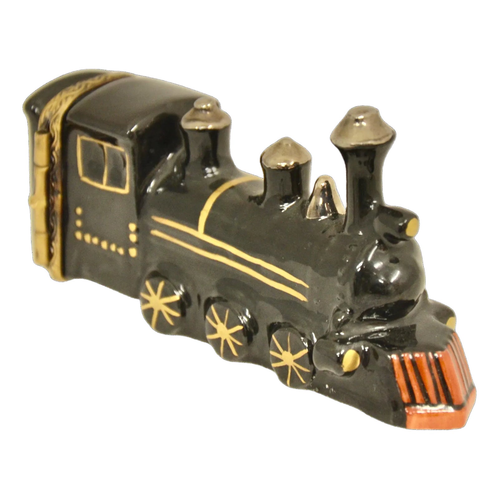 Limoges Train Engine Accent Box | Chairish