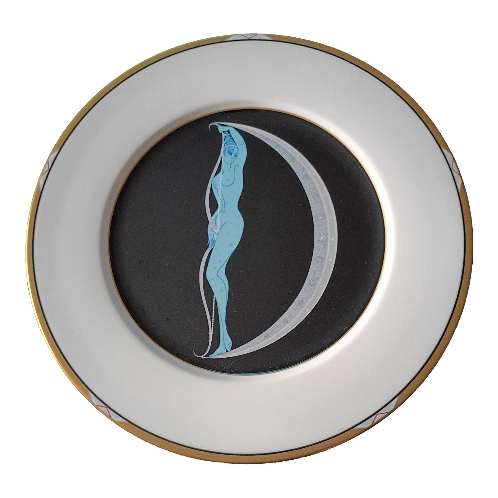 Erte Alphabet Plate-D | Chairish