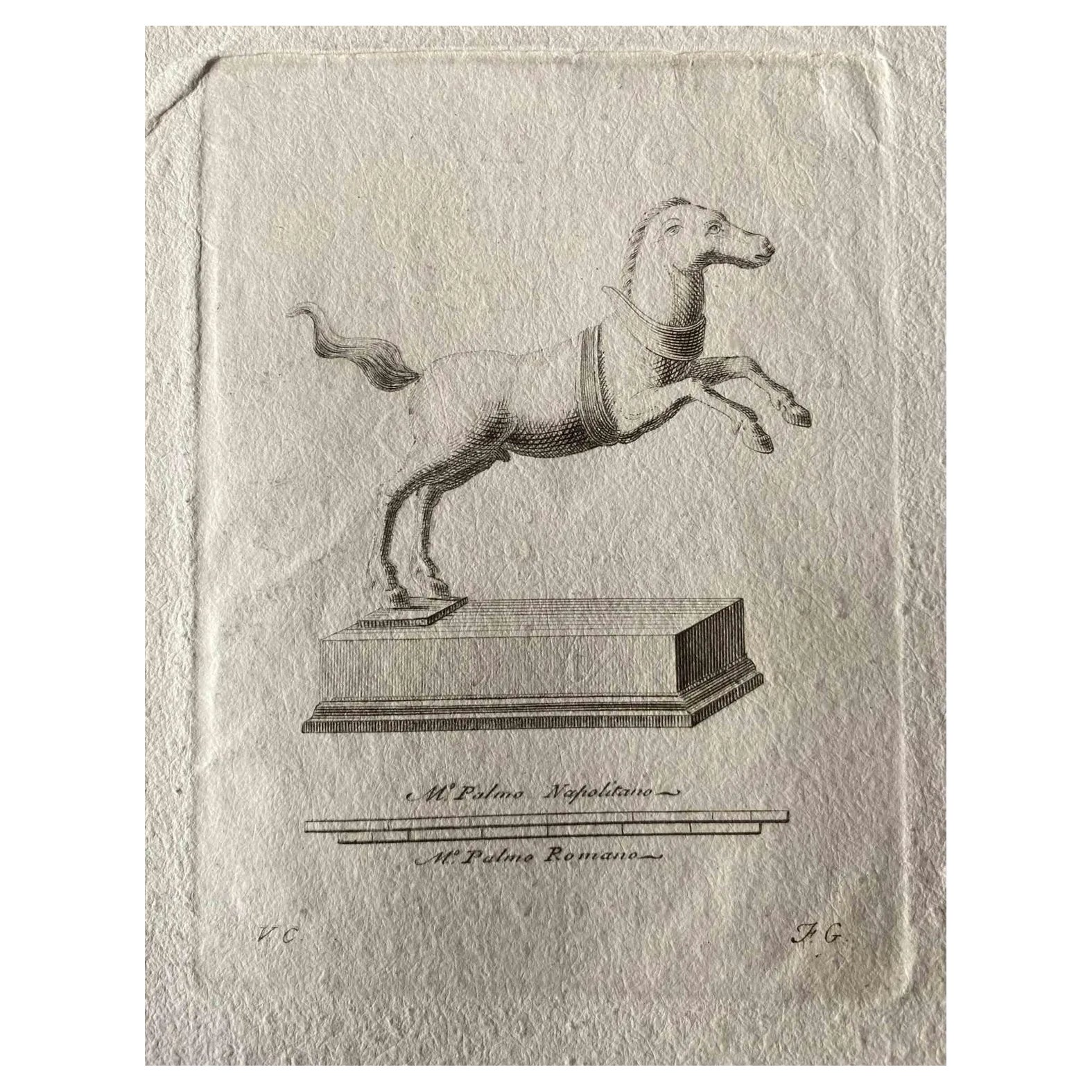 Old Master, Animal Figures from Ancient Rome, Original Etching, 1750s ...