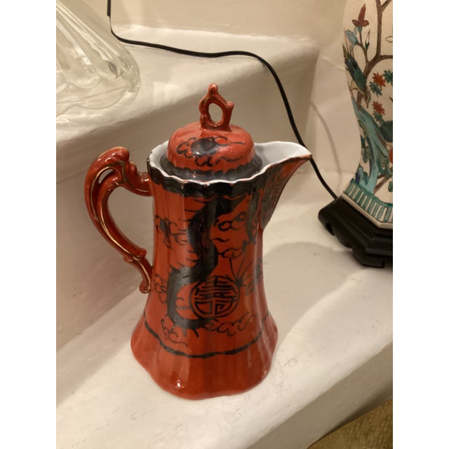 Antique Japanese Porcelain Pitcher | Chairish