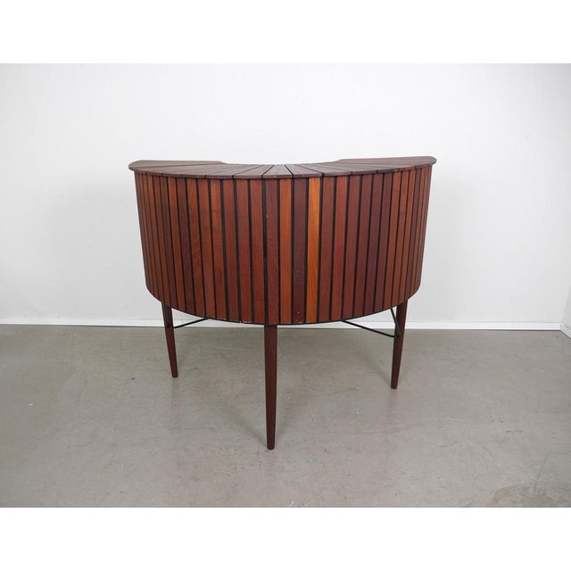Semicircular Teak Home Bar from Sika Møbler, 1960s | Chairish