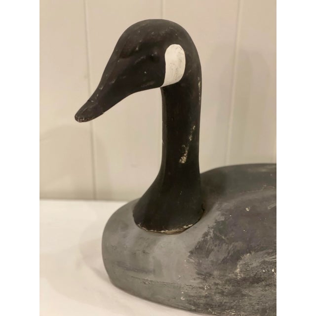 Vintage American Hand Painted Long Neck Goose Decoy | Chairish