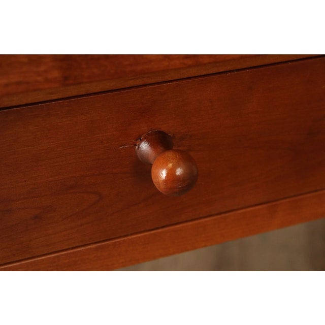 Stickley Mission Collection Cherry Spindle Writing Desk | Chairish