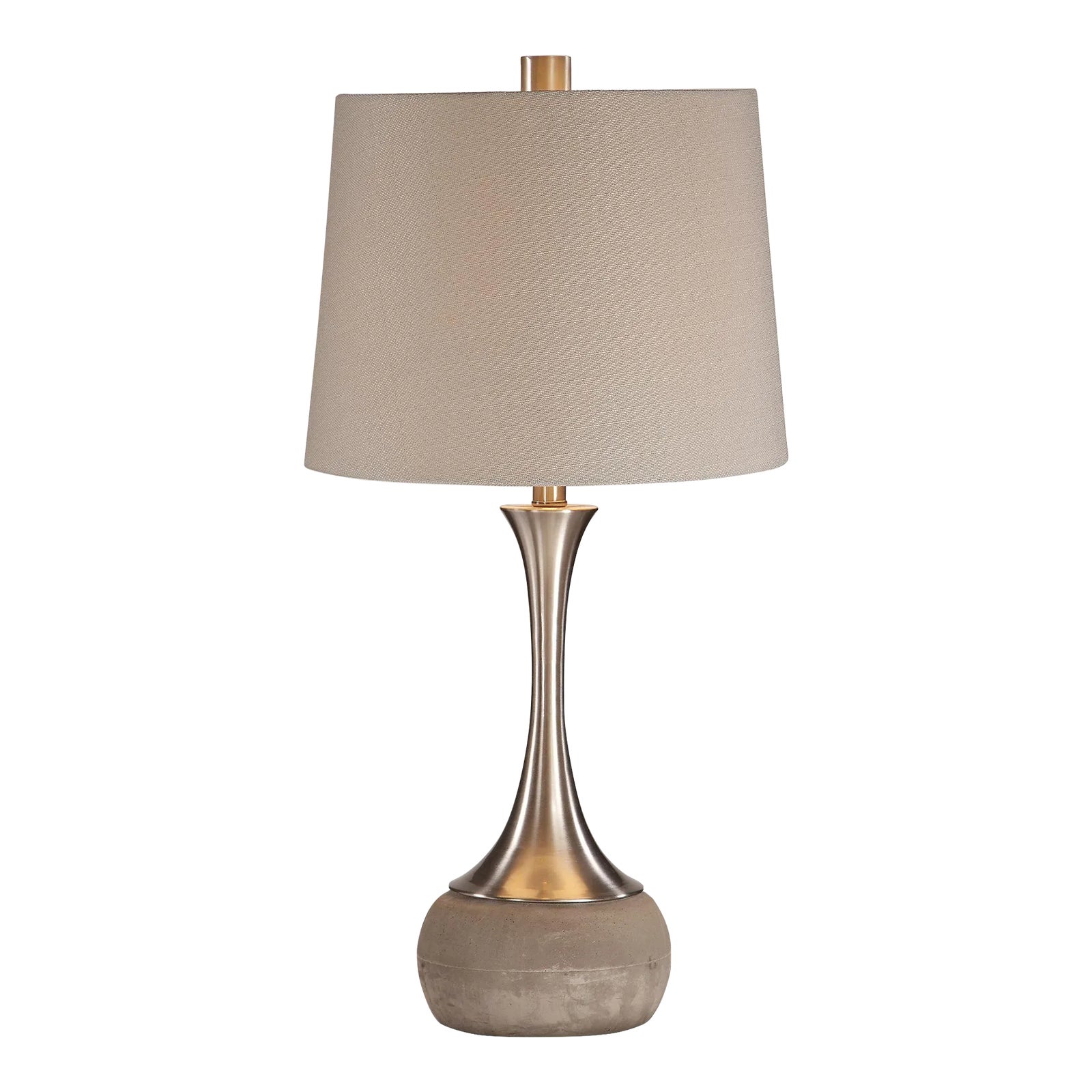 Niah Brushed Nickel Lamp | Chairish