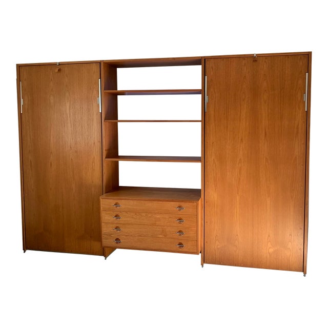 Teak murphy bed store