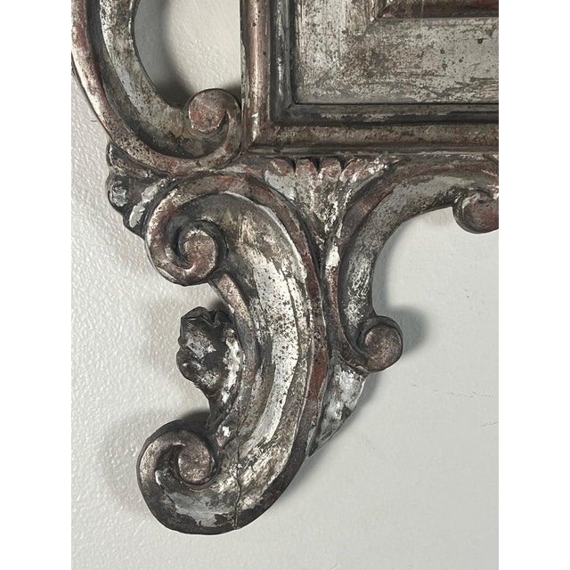 Italian Rococo Style Silver Gilt Mirror C. 1930's | Chairish