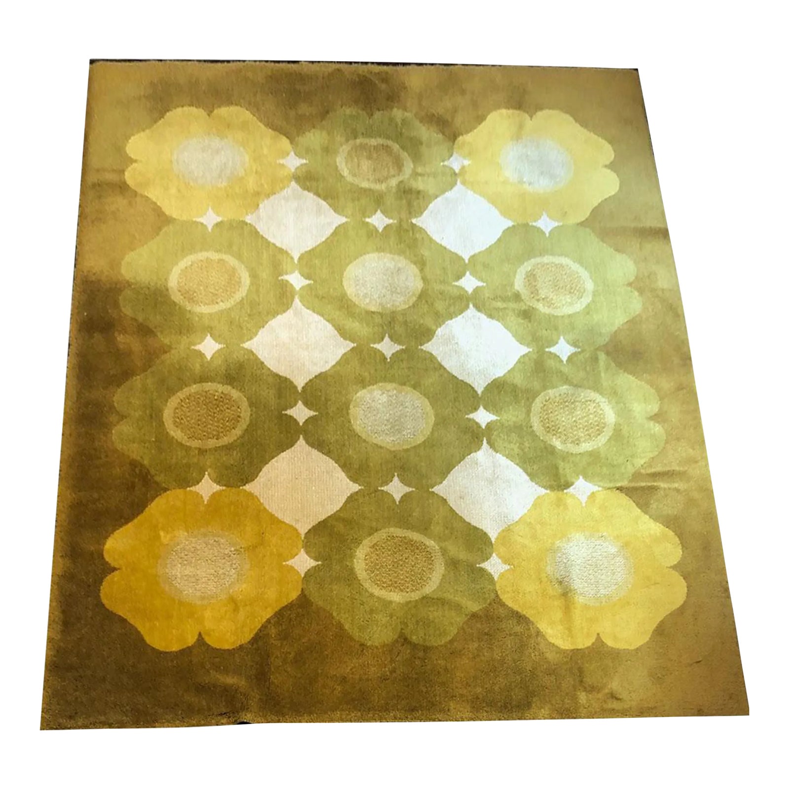 1950s Mid Century Scandinavian Area Rug | Chairish