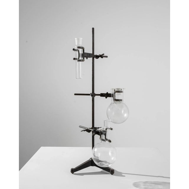 Vintage Steel Laboratory Beaker Stand | Chairish