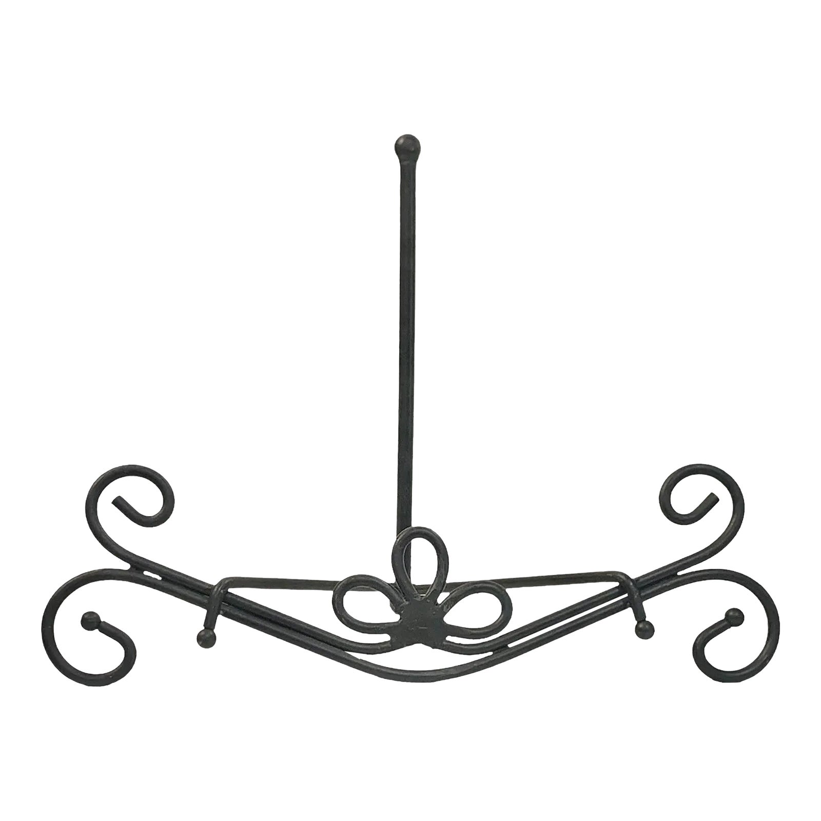 Burnished Metal Large Plate Stand/Easle | Chairish