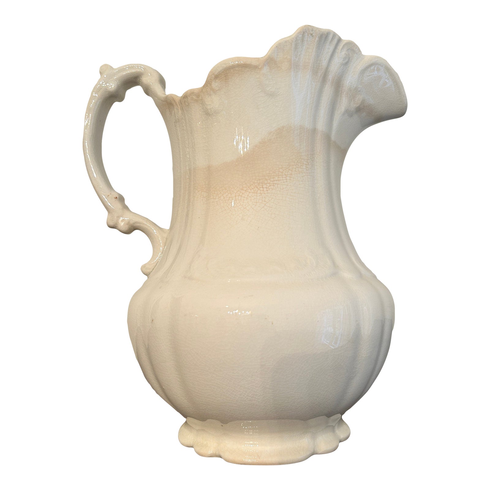 Antique Knowles, Taylor & Knowles Co. Semi-Porcelain Pitcher, American ...