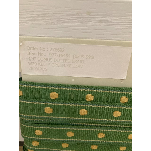 Samuel & Sons Domas Passementerie Dotted Braid Kelly Green Fabric Trim ...