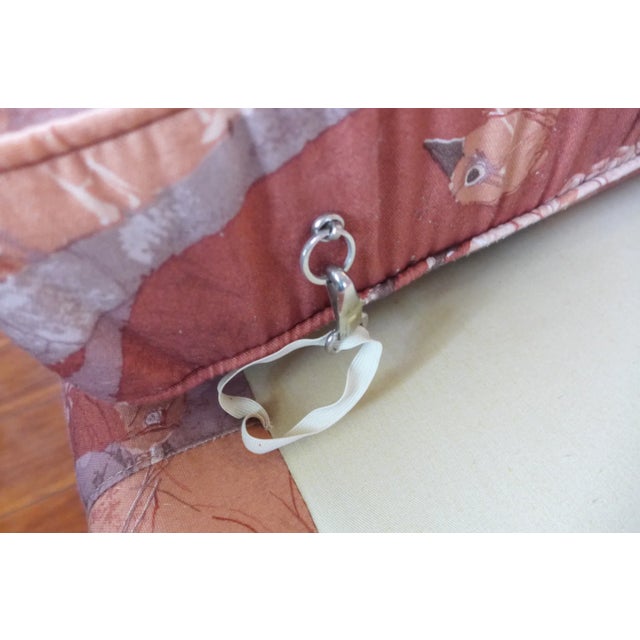 1960s Bernhardt Flair Fall Fowl Sofa Vintage Batik Birds Couch | Chairish