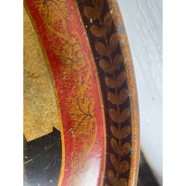 1980s Ethan Allen Side Decorative Hand Painted Table | Chairish