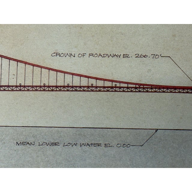 Craig S. Holmes Golden Gate Bridge Architectural Print | Chairish