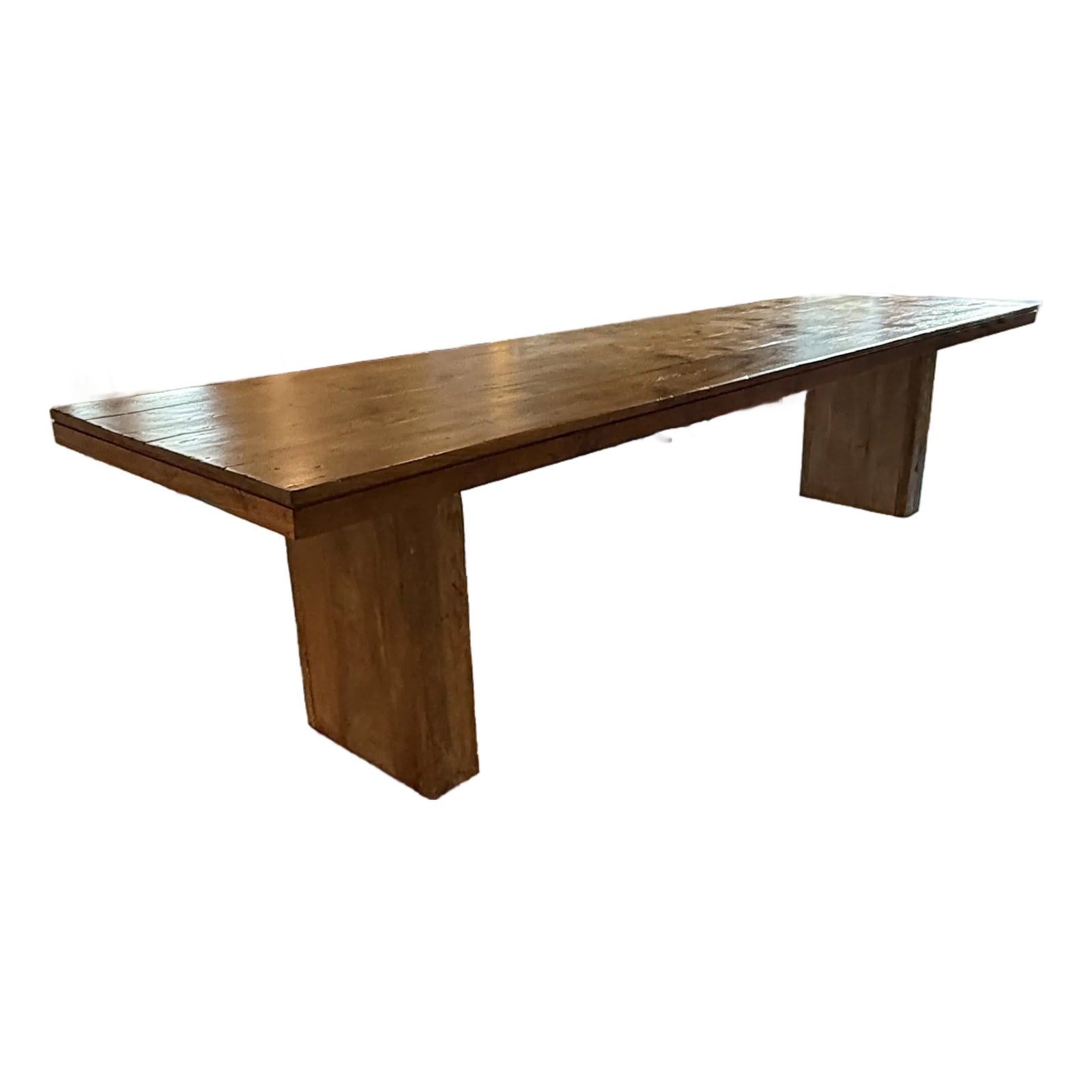 10 Foot Long Plank Dining Table | Chairish
