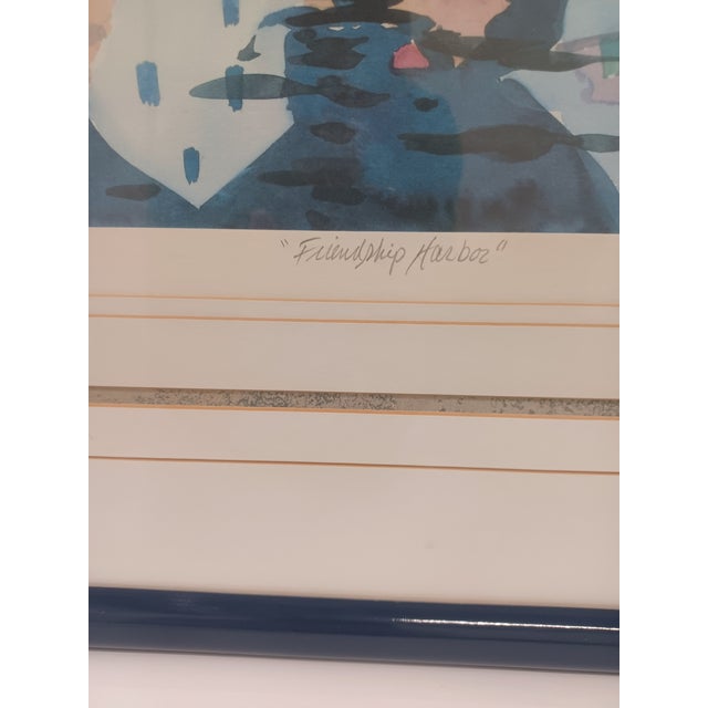 Late 20th Century Large Signed and Numbered Framed Lithograph Titled ...