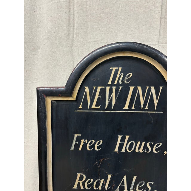 Vintage Handpainted English Pub Sign | Chairish