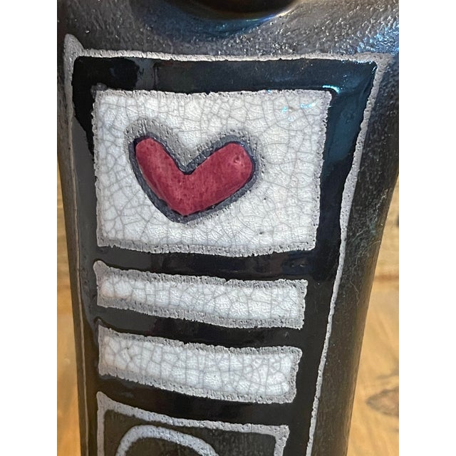 1980s Barbara Hertel Ceramic Spirit People Rattle Raku Studio Pottery ...