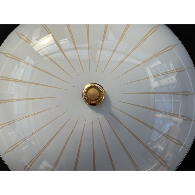 Modern Sunburst Ceiling Light | Chairish
