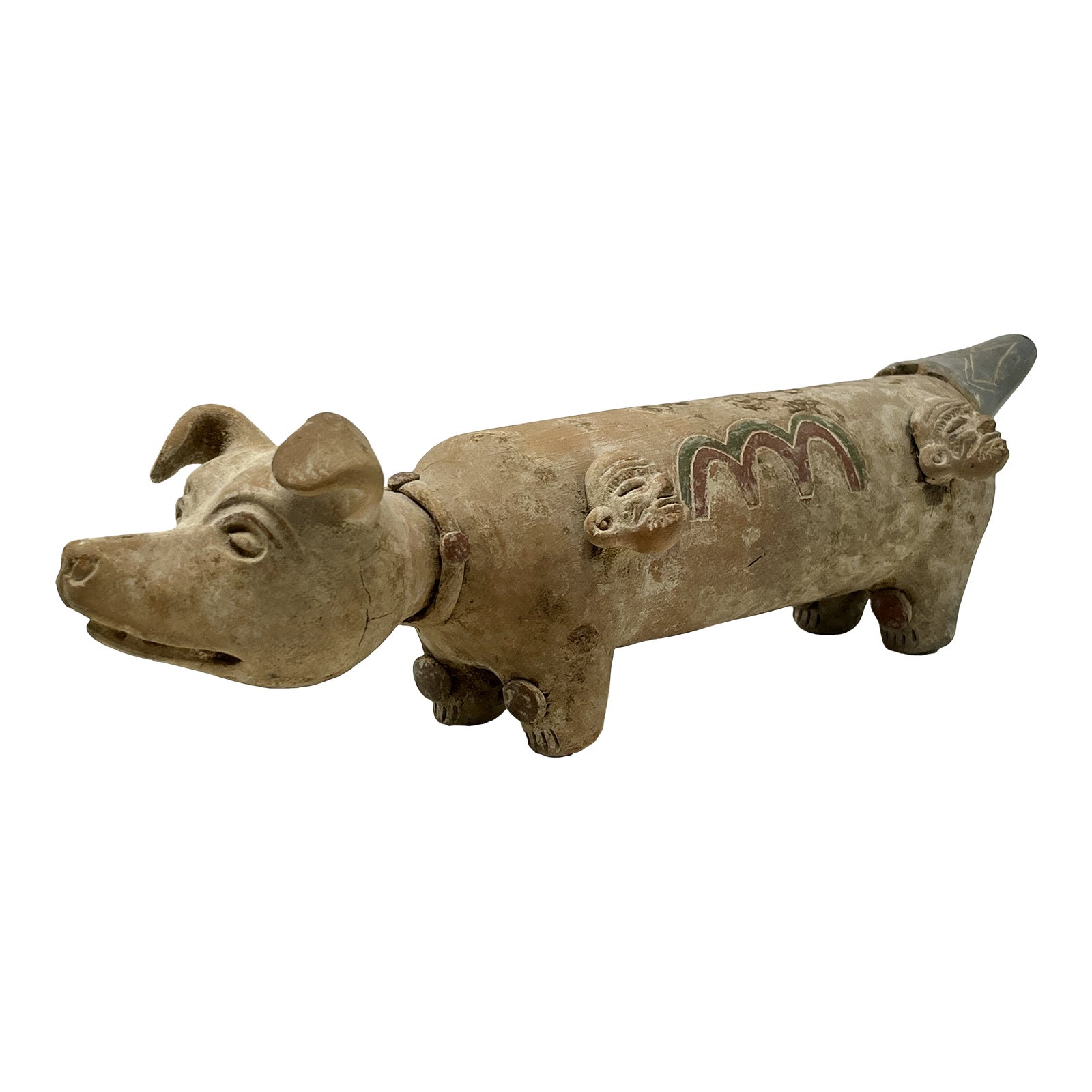 Vintage Handmade Musical Instrument in Dog Form | Chairish