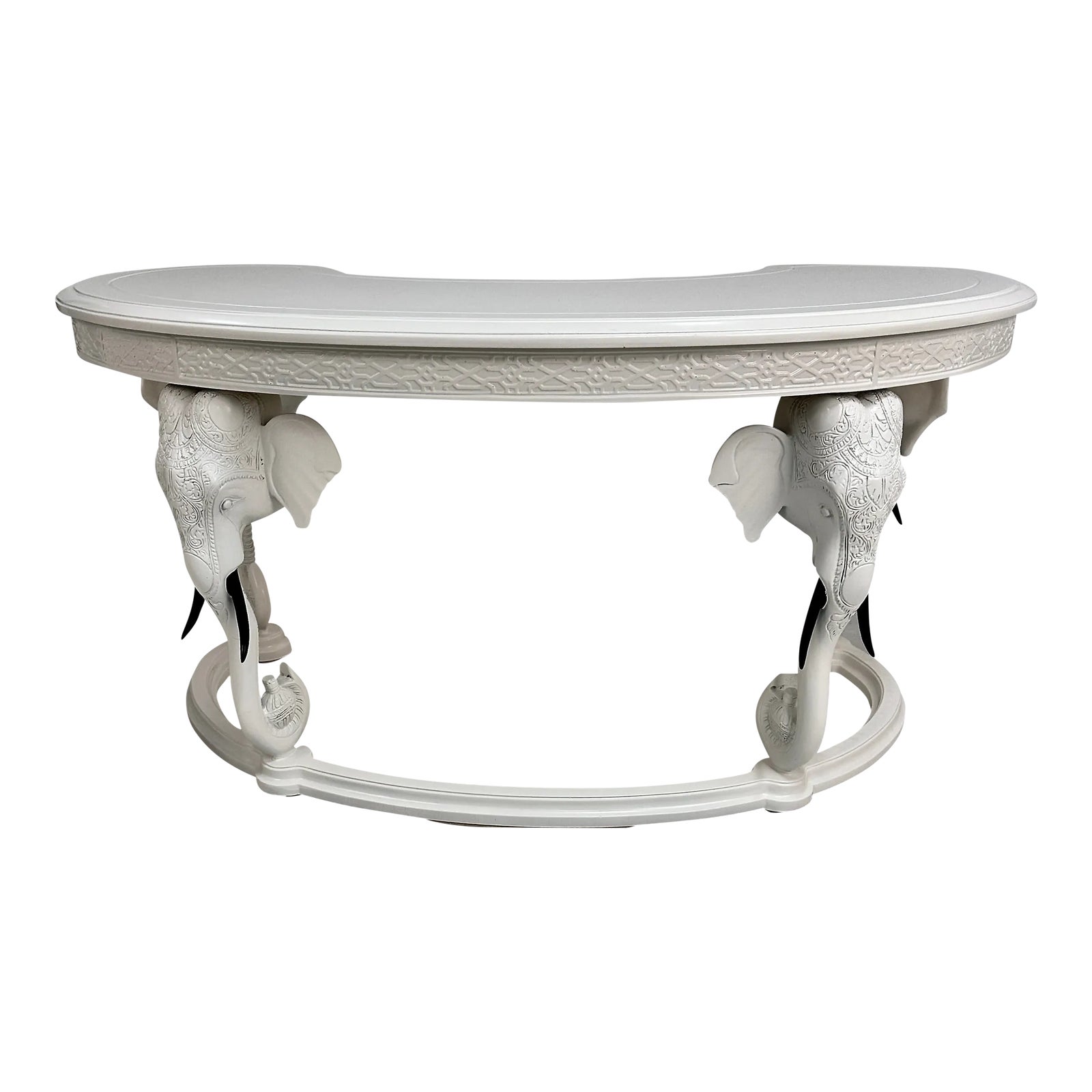 Gampel-Stoll Elephant Desk in Kidney Form | Chairish