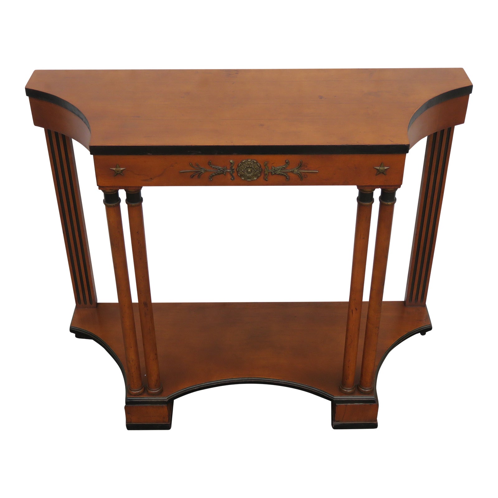Scholls Chicago Early 1900s Art Deco Small Narrow Console Table | Chairish