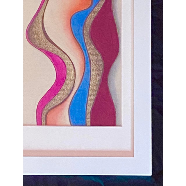Modern Abstract Pencil Drawing Illustrations - Pair | Chairish