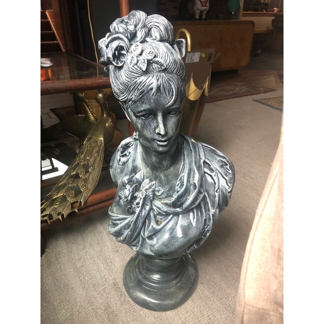 Vintage Ceramic Large Women Statue Bust | Chairish