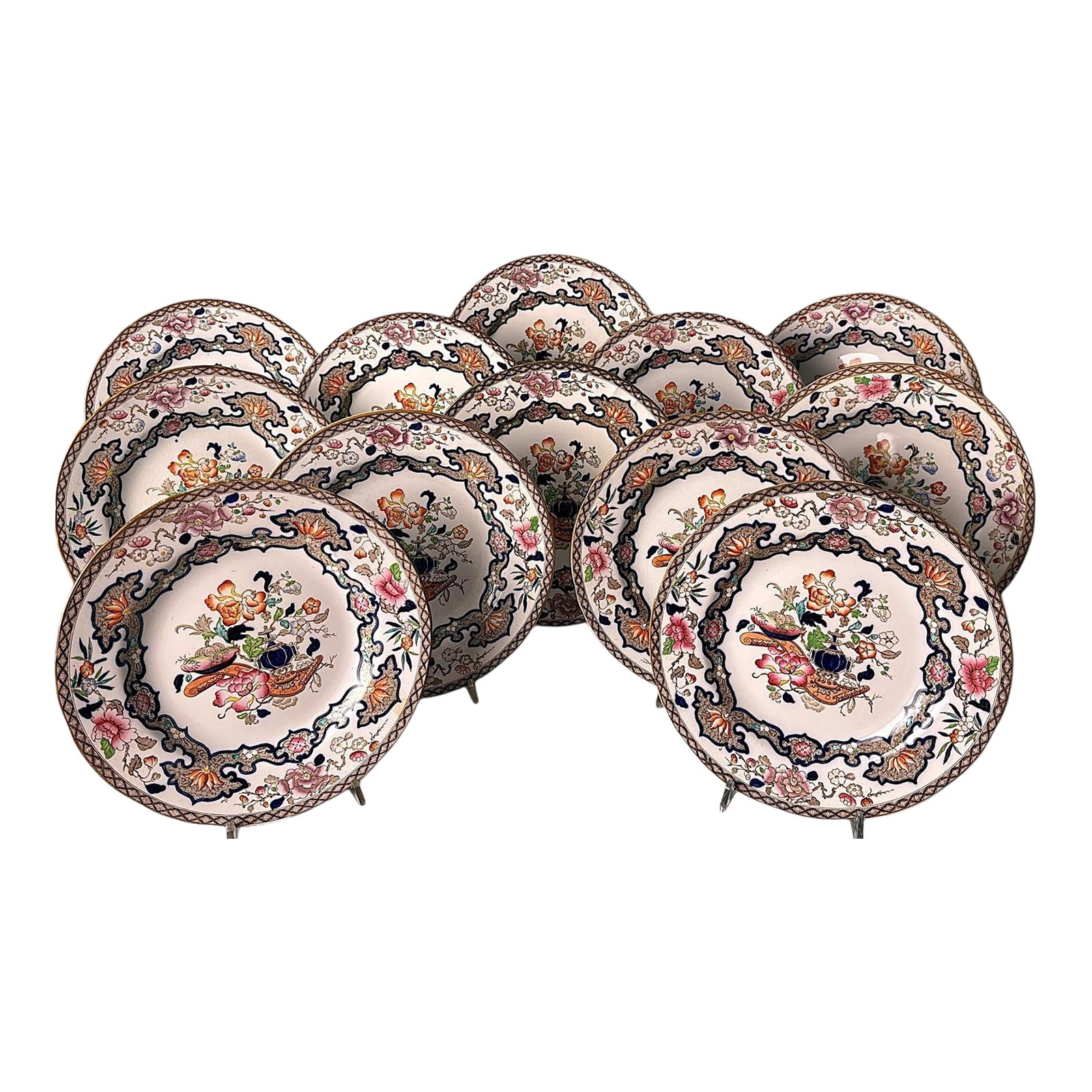 Early 20th Century Minton Chinoiserie Style Hand-Painted English ...
