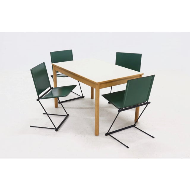 Vintage Birch and Linoleum Dining Table, 1960s | Chairish