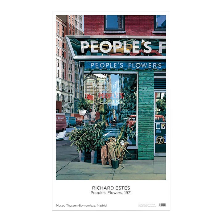 Richard Estes People's Flower 1971 Poster | Chairish
