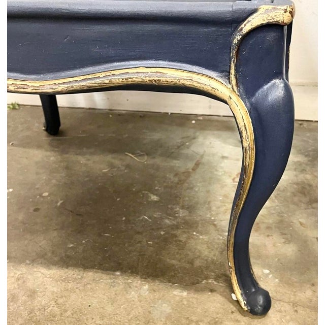 Vintage Queen Anne Style Storage Bench Foot Stool | Chairish