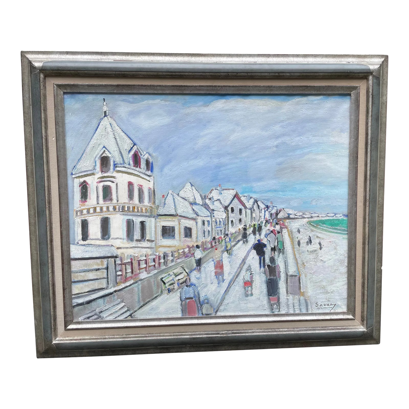 Robert Savary (French, 1920-2000) Oil on Canvas | Chairish