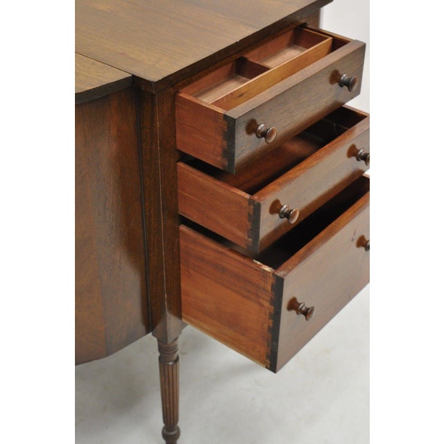 Early 20th Century Martha Washington Colonial Mahogany Sewing Stand ...
