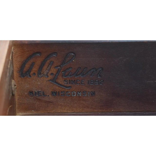 Vintage a.a. Laun Queen Anne Style Mahogany Lowboy W/Two Drawers | Chairish