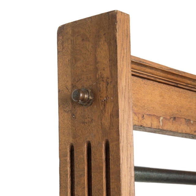 Vintage French Wooden Clothing Rack | Chairish