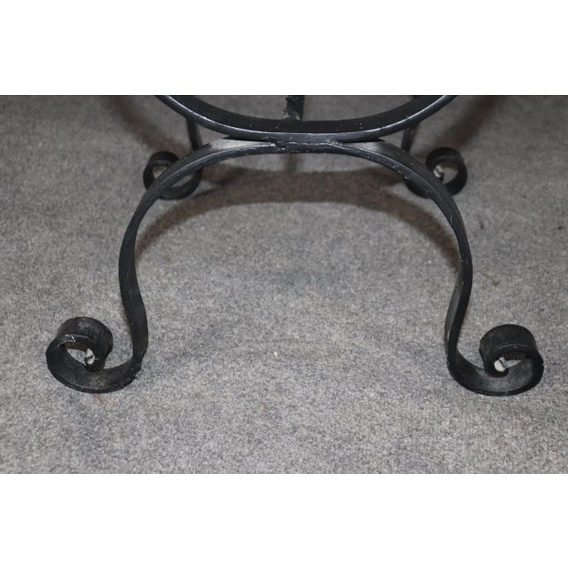 Pair Wrought Iron Upholstered Spanish Colonial Style X Benches | Chairish