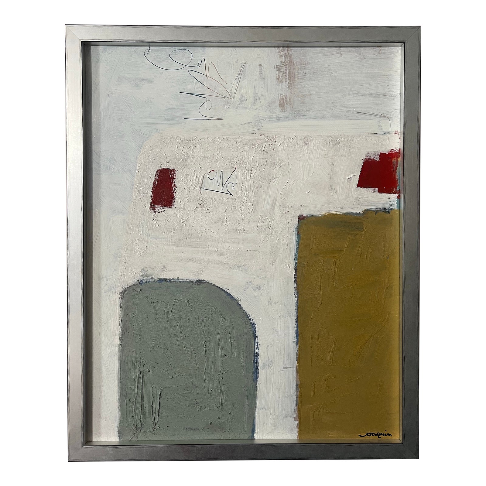 Mid-Century Modern Painting by Artist Ken Joaquin | Chairish