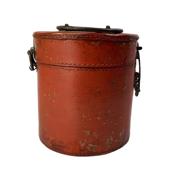 Late 19th Century Shanxi Provence Chinese Red Lacquered Leather Teapot ...