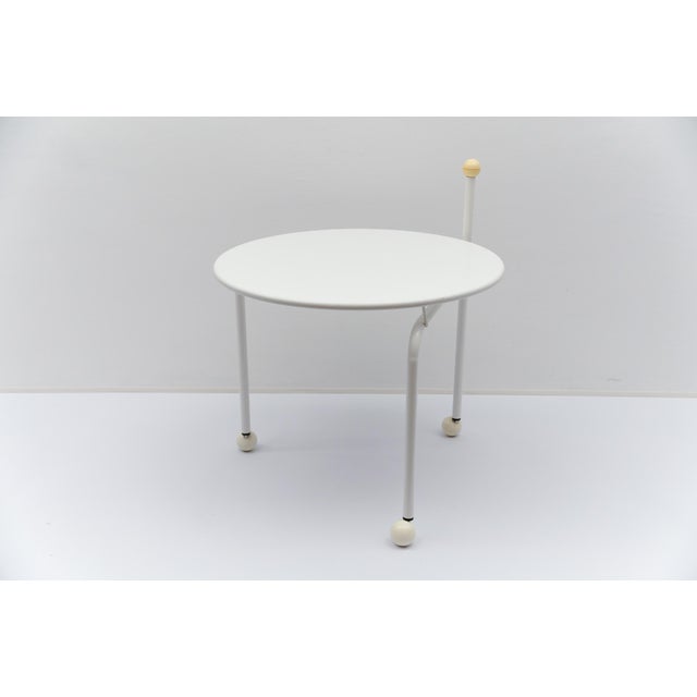 Round White Folding Table by Tord Bjorklund for Ikea, Sweden, 1980s | Chairish